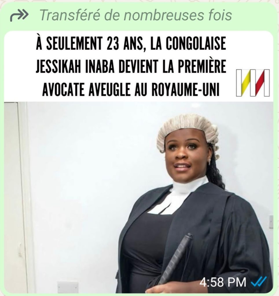 Jessikah Inaba, une pionnière non-voyante du barreau britannique d ...